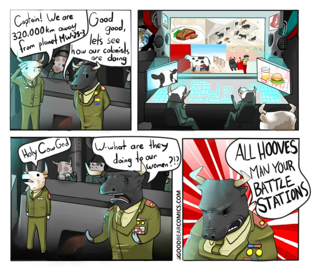 Cows in Space – GoodBearComics©2022