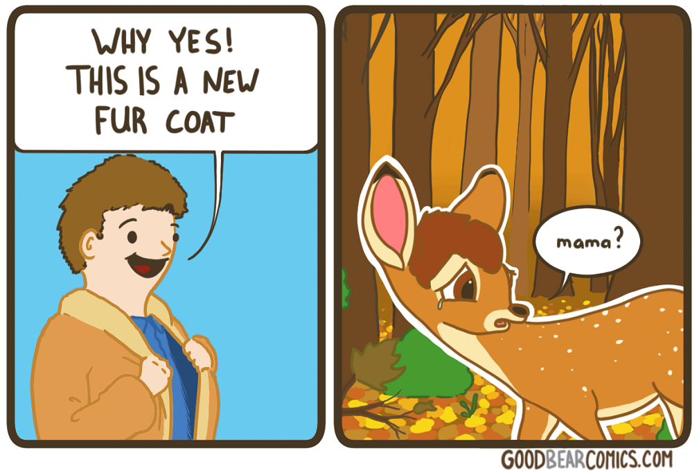 Fur Coat – GoodBearComics©2022