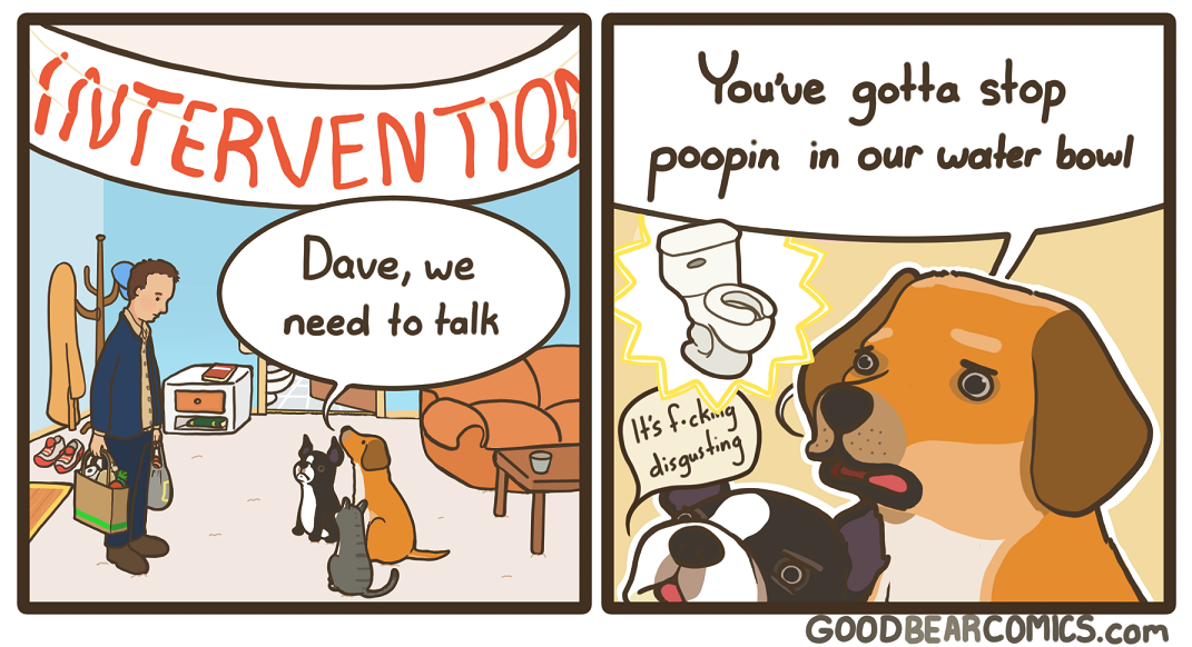 the Intervention – GoodBearComics©2022