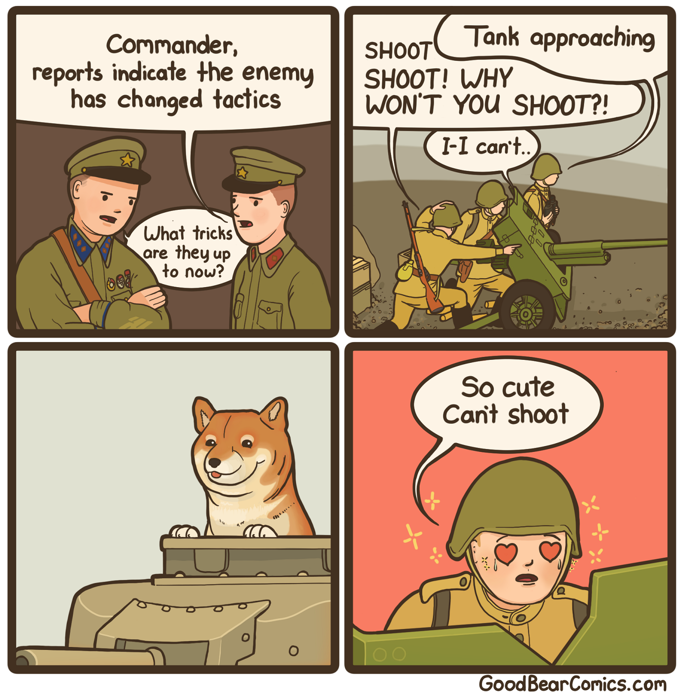 Many Tanks – GoodBearComics©2022