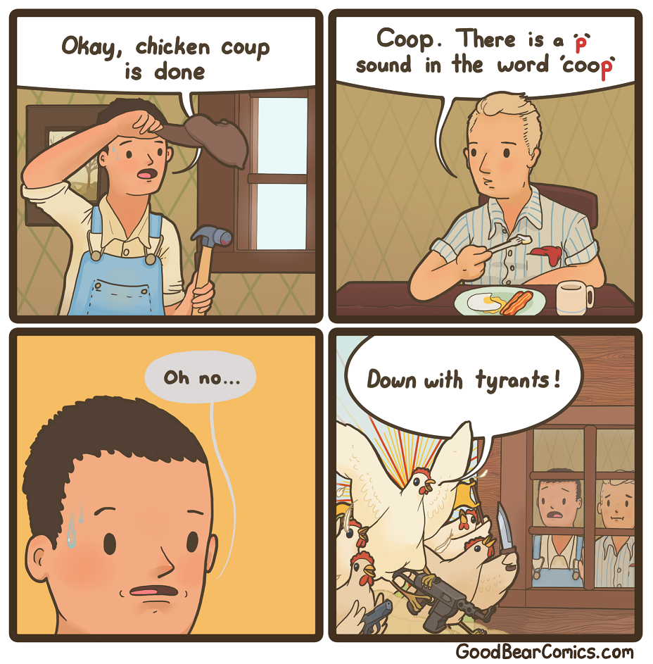 Chickens – GoodBearComics©2022